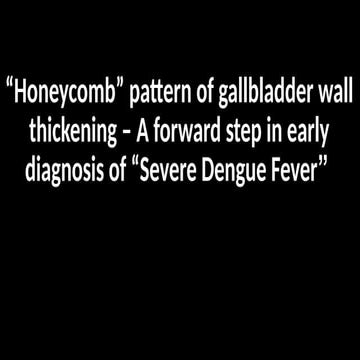 severe dengue fever honey coomb pattern.pptx