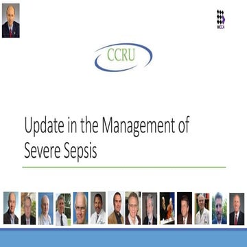 Management of Severe Sepsis Update | PPTX | Blood Disorders | Diseases ...