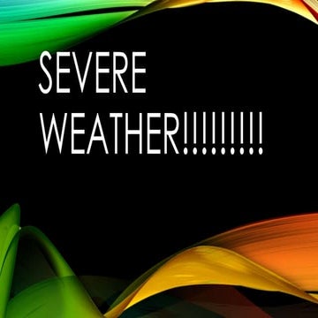 Severe weather | PPTX
