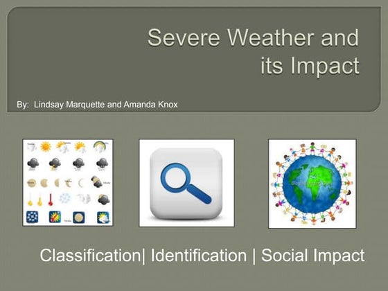 Climate change: Extreme weather events | PPTX