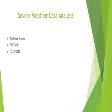 Severe weather data analysis | PPT