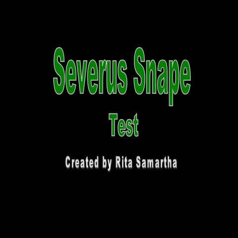 Severus snape test | PPT