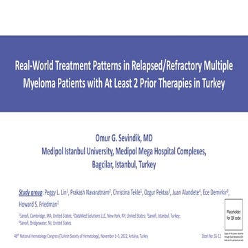 Real-World Treatment Patterns in Relapsed/Refractory Multiple Myeloma Patients with At Least 2 ...