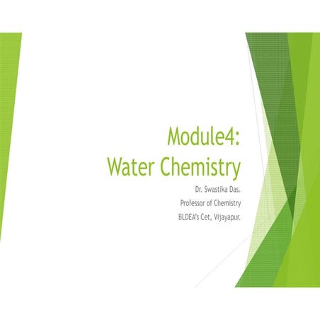 Water Chemistry - Engineering Chemistry | PDF | Indoor Environmental ...