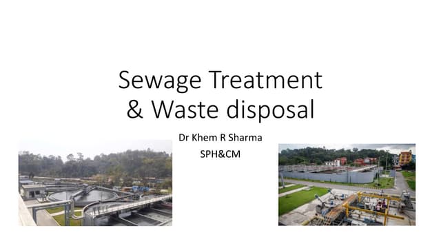 Disposal of wastewater | PPTX