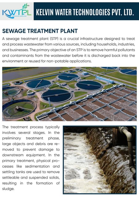 Sewage Treatment Plant | PDF