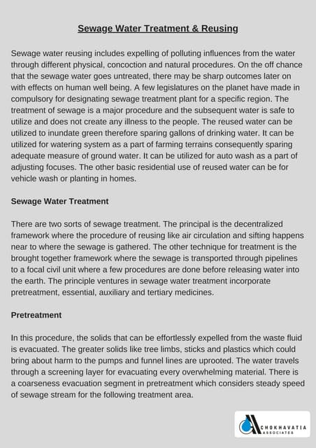 SEWAGE TREATMENT PLANT PPT.pptx | Home & Garden