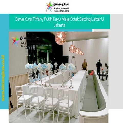 Sewa Kursi Tiffany Putih Kayu Meja Kotak Setting Letter U Jakarta.pdf