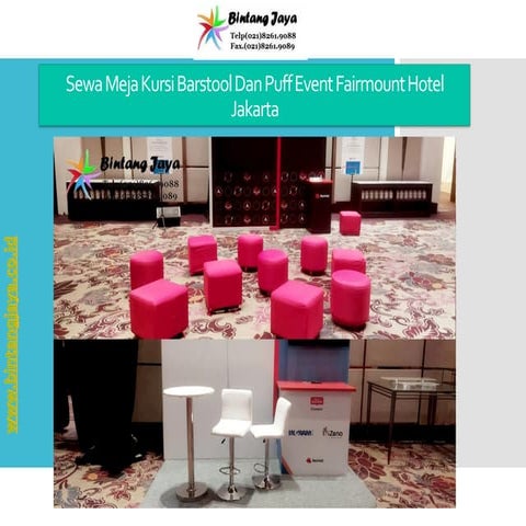 Sewa Meja Kursi Barstool Dan Puff Event Fairmount Hotel Jakarta.pdf