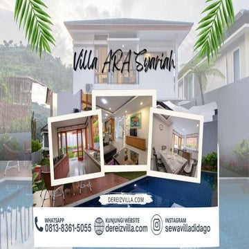 SEWA VILLA (WA) 0813-8361-5055 VILLA ARA SYARIAH Penginapan Di Dago ...