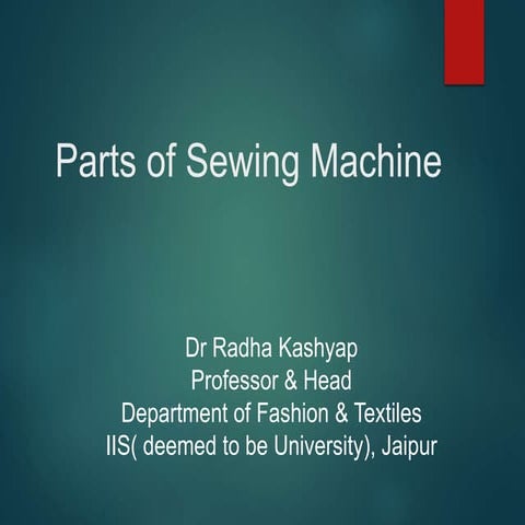 Sewing Machine | PPTX
