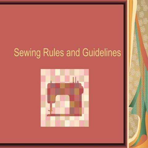Sewing rules | PPT