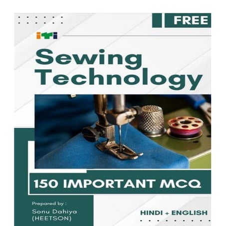 Sewing Technology Question Paper ITI NIMI MCQ Book Free | PDF
