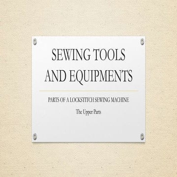 SEWING TOOLS | PPTX