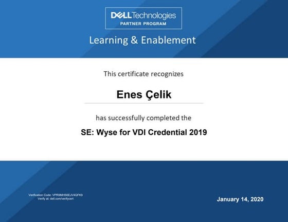 SE: Client Data Security Credential 2020 Certificate | PPT