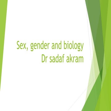 Sex And Gener Lecture 1 Pptx