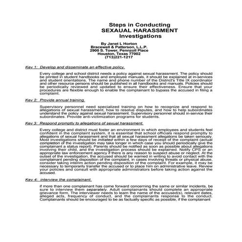 Employee Investigation Compliant Interview Form and Notes
