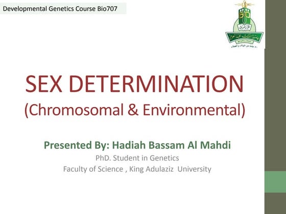 Sex Determination Chromosomal Theory Of Sex Determination Pptx Reproductive Health