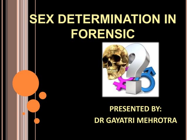Sex Determination Through Human Skull Pptx