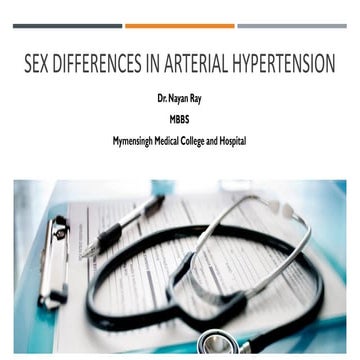 Sex Differences In Hypertension Pdf