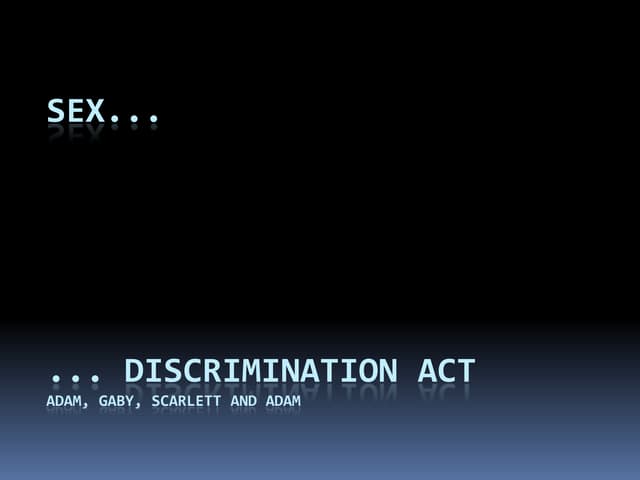 Race discrimination act | DOCX