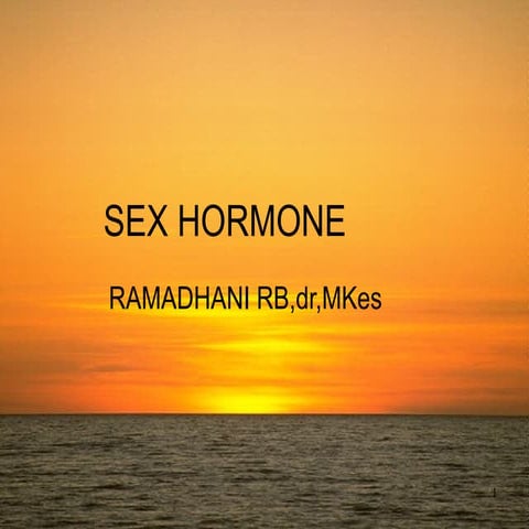 Sex Hormone Ppt