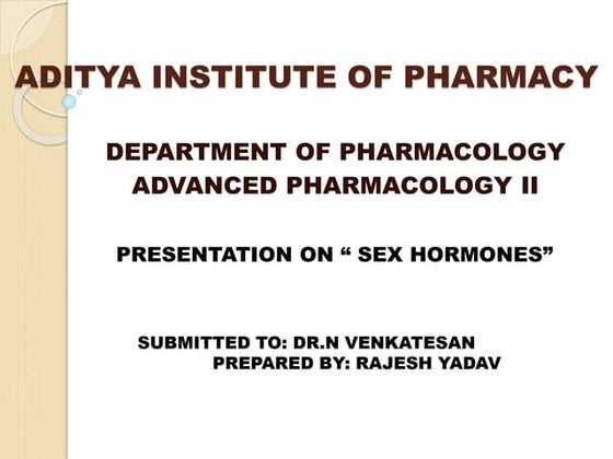 Sex Hormones Ppt