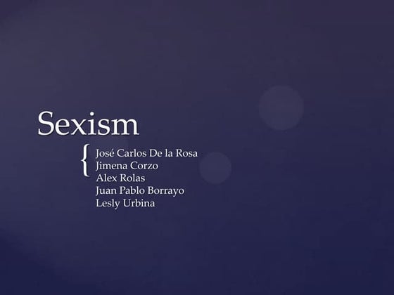 Sexism | PPT