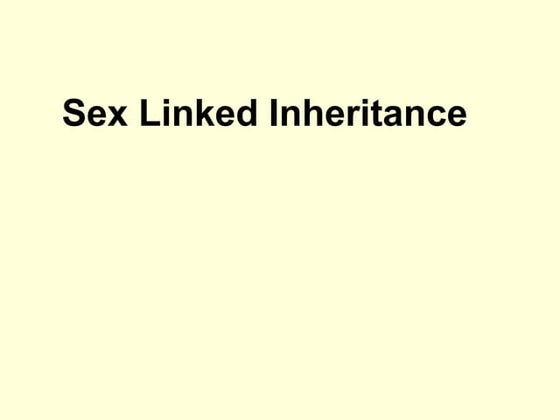 Explanation of X-Linked inheritance | PPTX | Infertility | Reproductive ...