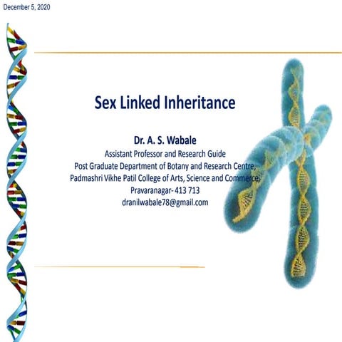 Sex linked inheritance | PDF