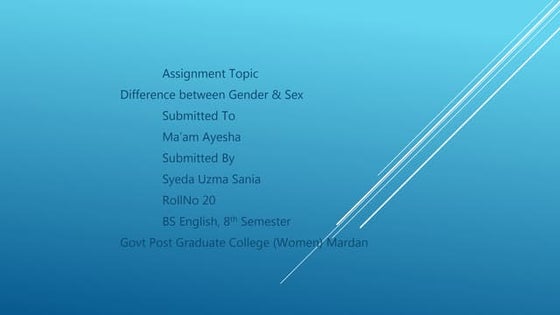 Gender identity and sexual orientation | PPT