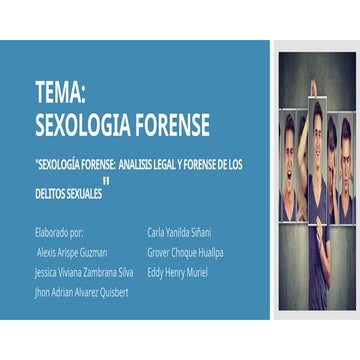Delitos sexuales sexologia forense en bolivia | PPTX