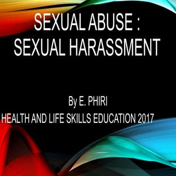 SEXUAL HARASSMENT | PPTX