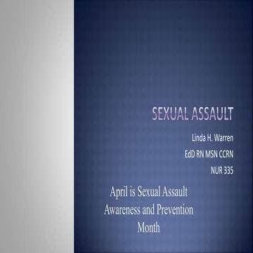 Sexual assault | PPTX