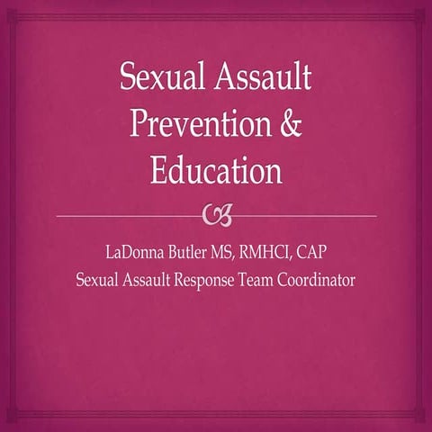 Sexual Assault Prevention And Education Ppt