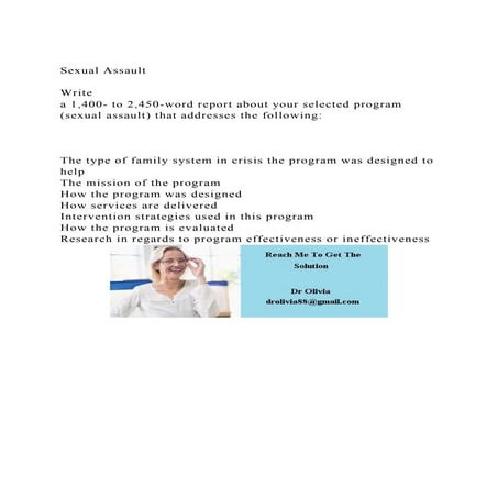 Sexual AssaultWrite a 1,400- to 2,450-word report about your.docx