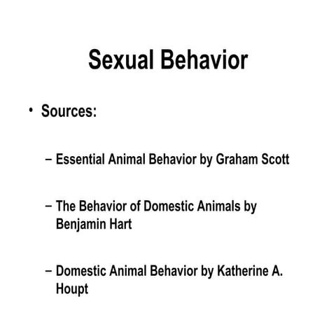 Sexual behavior -chapter 4 | PPT