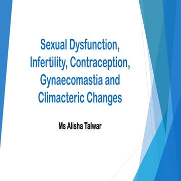 Sexual dysfunction, infertility, contraception, male breast ...