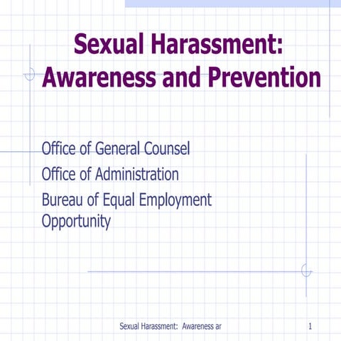 Sexual Harassment Employee Powerpoint | PPT