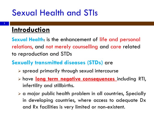 Sexually Transmitted Diseases | PPTX