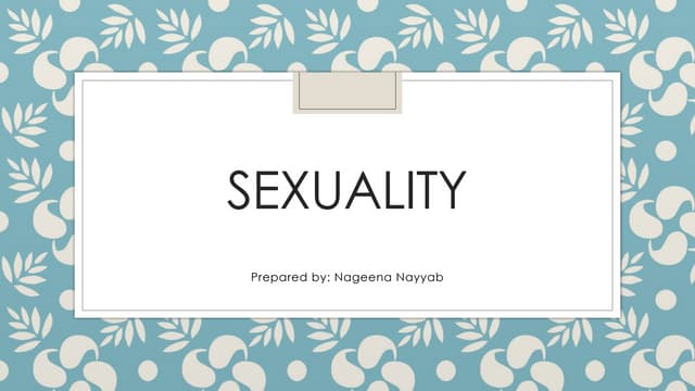 Human Sexual Behavior | PPTX
