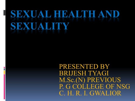 Human Sexual Behavior | PPTX