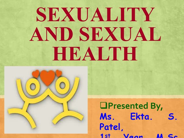 SEXUALITY AND REPRODUCTIVE HEALTH presentation | PDF