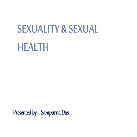 Sexuality & sexual health | PPTX