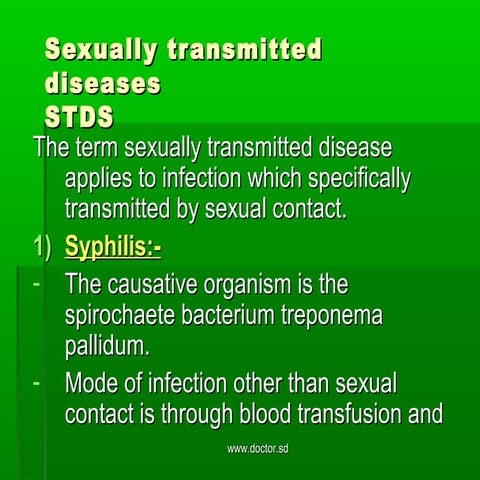 Sexually transmitted diseases | PPT