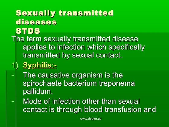 Std's diseases data sheet | PDF