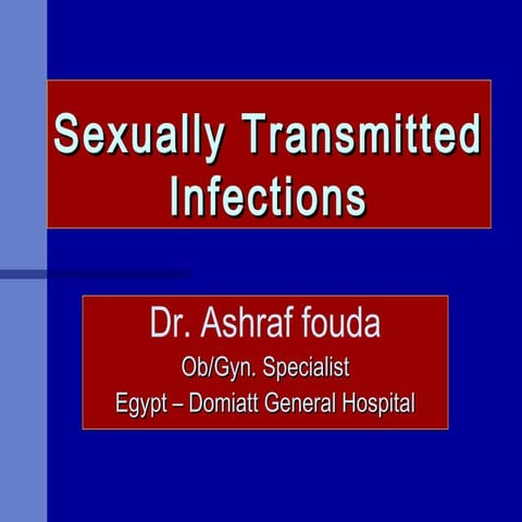 Sexually Transmitted Infections2919 Ppt 4493