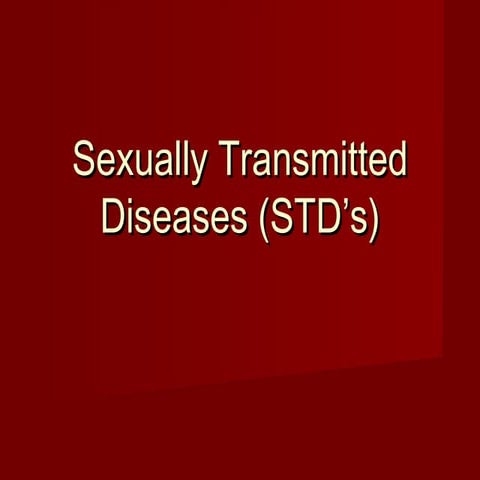 Sexually transmitted diseases | PPT