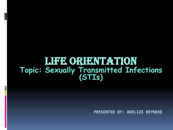 STI power point presentation | PPT