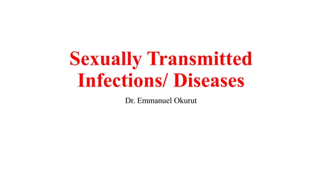 Sexually Transmitted Infections Pptx